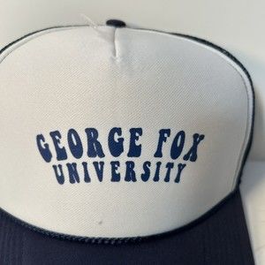 White | Accessories | Trucker Hat Georgefox University Snap Back ...